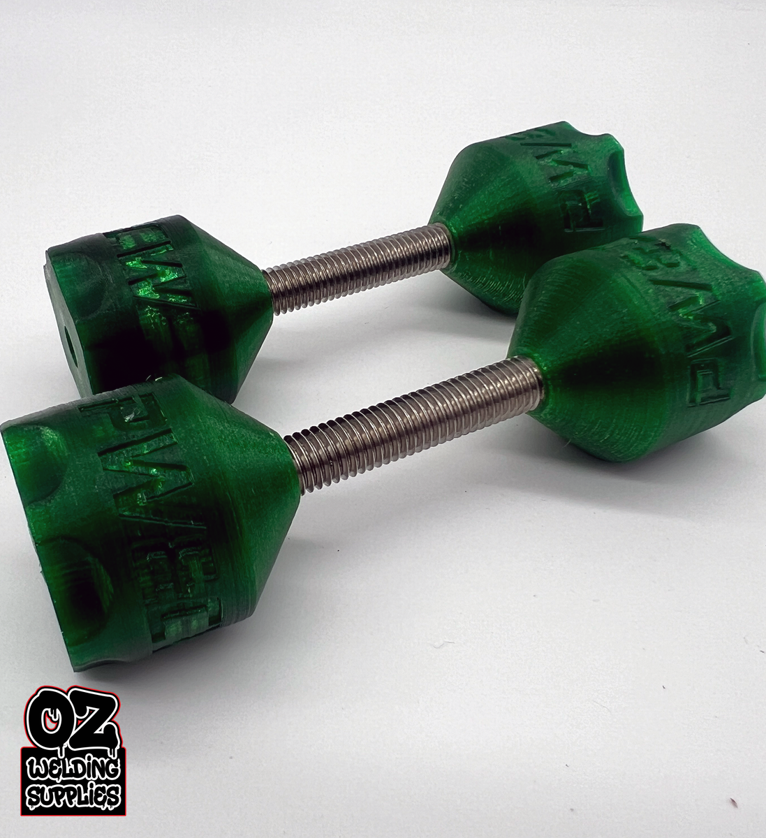 PWCW PIPE FLANGE ALIGNMENT PINS GREEN - 1 PAIR | Oz Welding Supplies